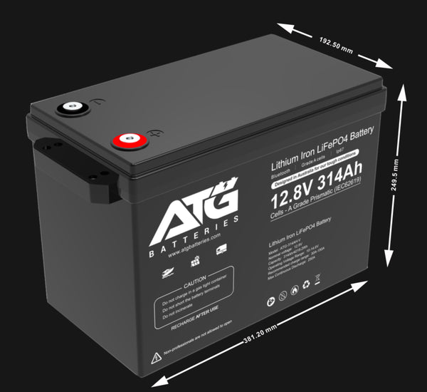 ATG 12V 314AH LifePo4 Lithium Battery W/Bluetooth – ATG Battery Shop